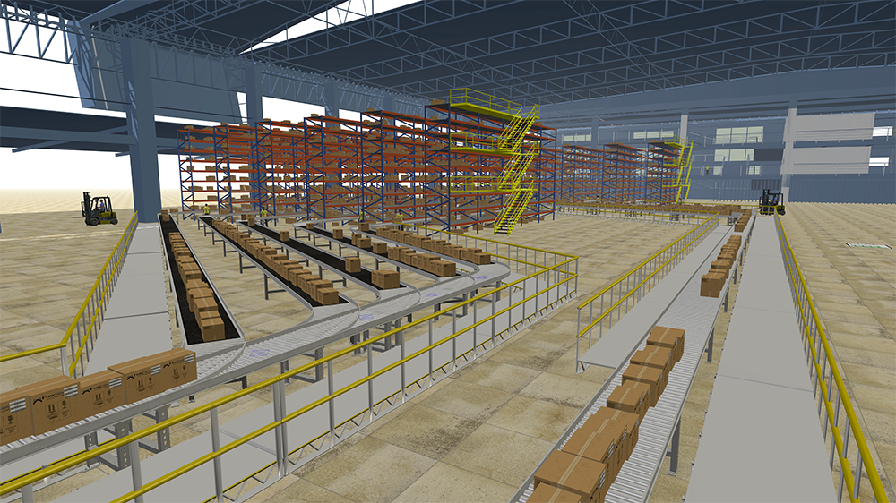 FlexSim全自動化物流系統：自動倉儲 / ASRS / AGV / 無人搬運車模擬